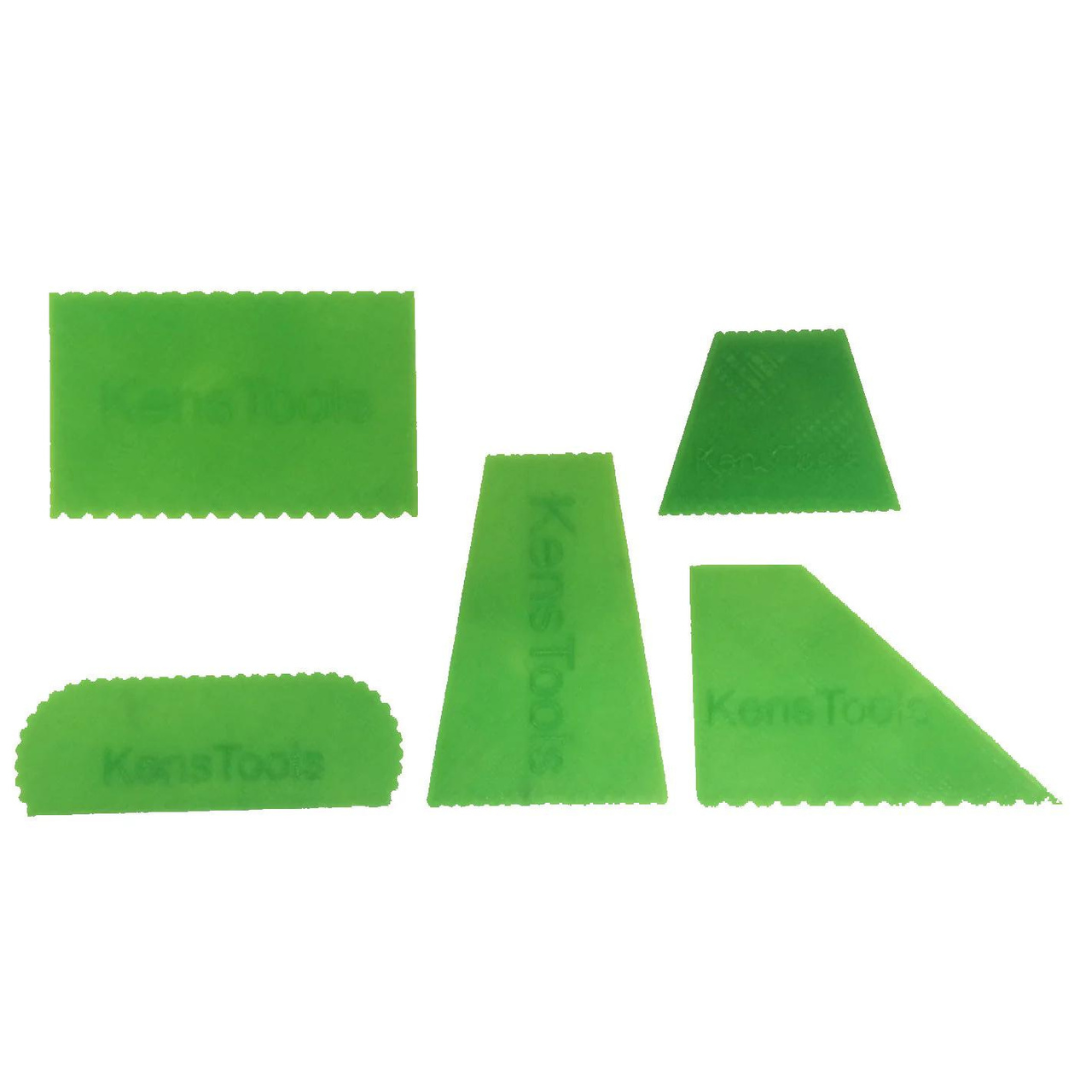 Serrated Clay Cards Green 5 Pack | Fox and Superfine